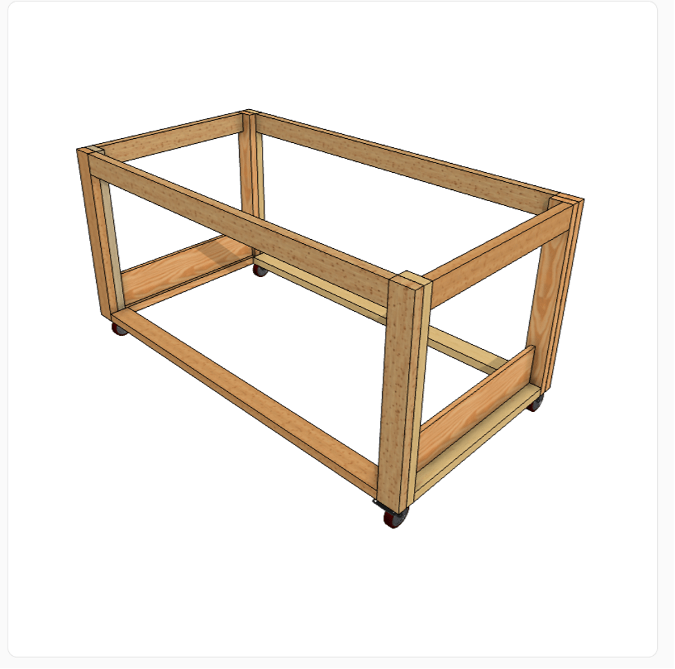 DIY Plans to build a workbench with drawers - using MakeByMe